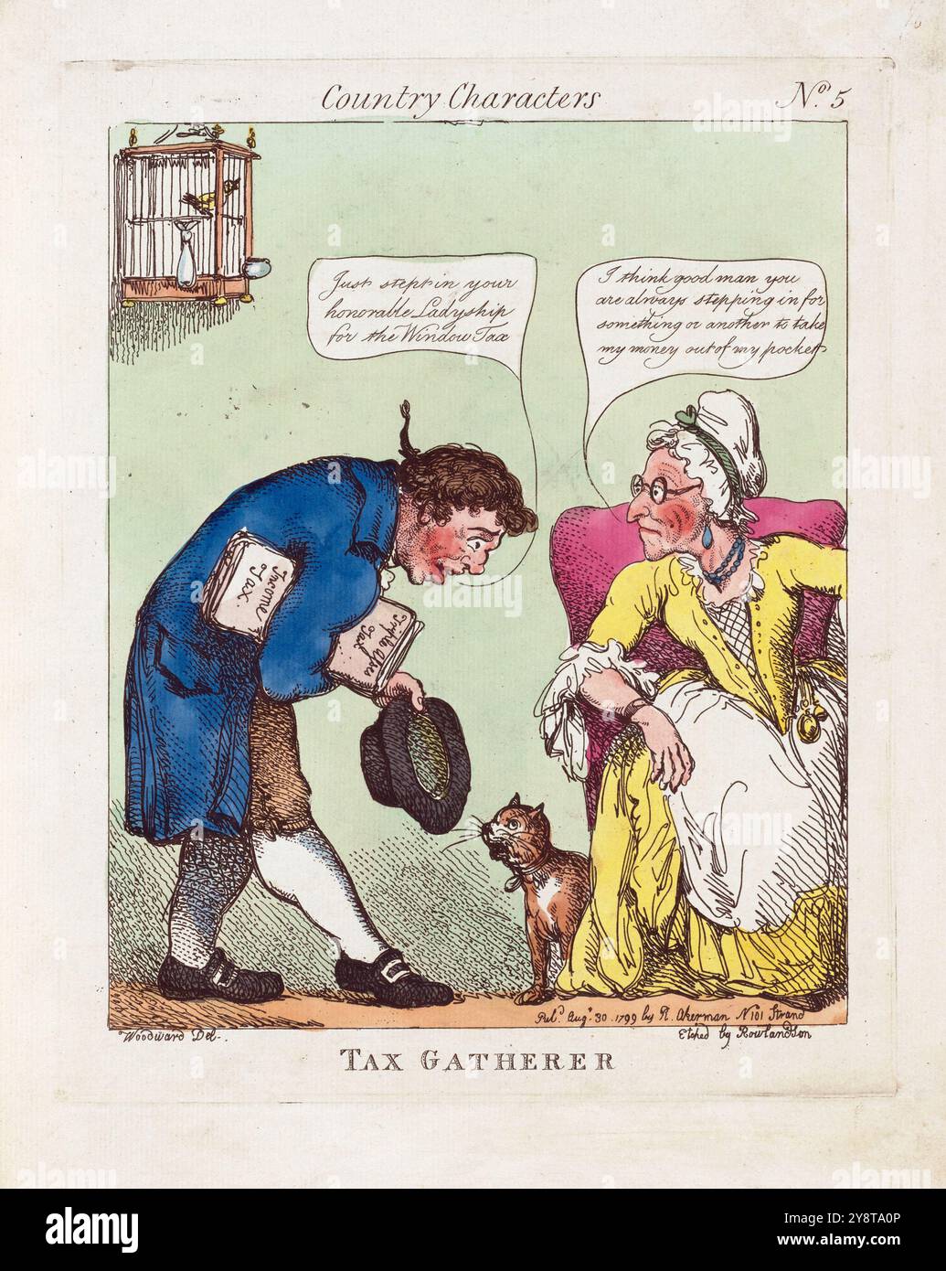 Watercolur drawings of Country Characters by George Woodward published ...