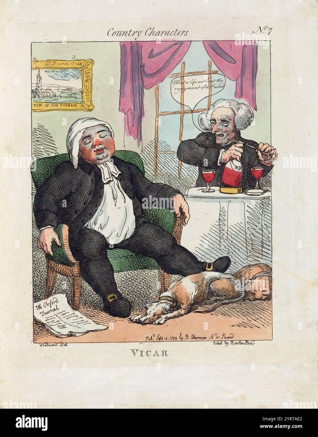 Watercolur drawings of Country Characters by George Woodward published ...