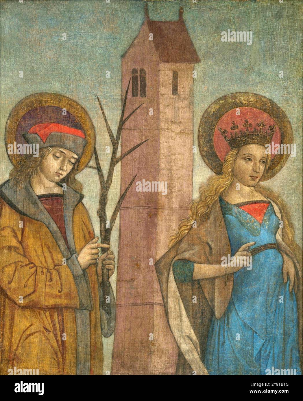 Painting of Diptych of Saints Achatius, Barbara, Apollonia, and Sebald ...