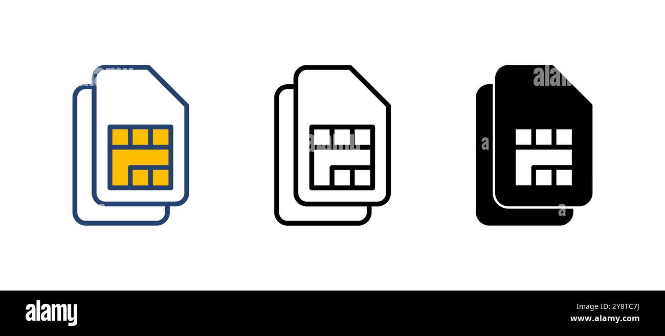 Dual sim icon hi-res stock photography and images - Alamy