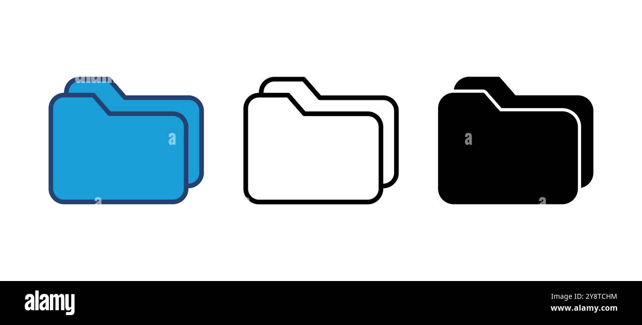 Folder icon vector. folder vector icon Stock Vector Image & Art - Alamy