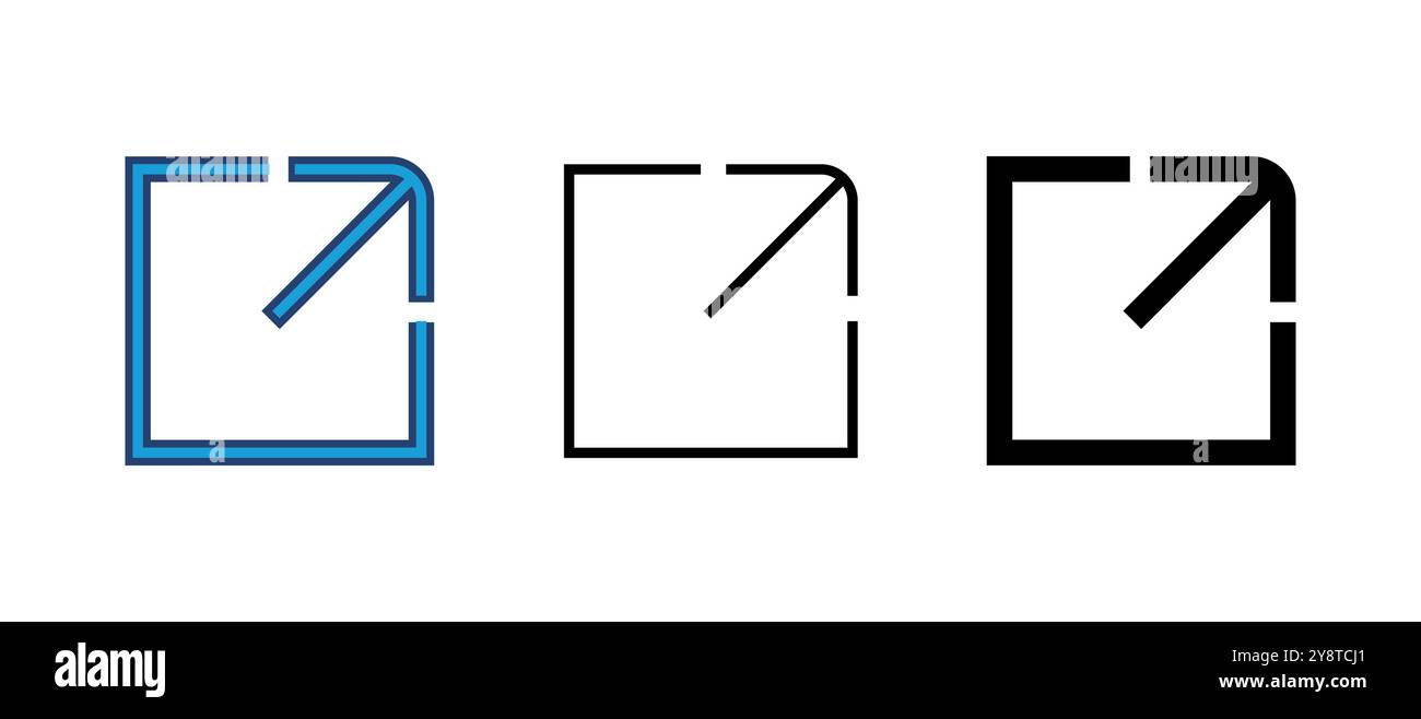 External link icon web Cut Out Stock Images & Pictures - Alamy