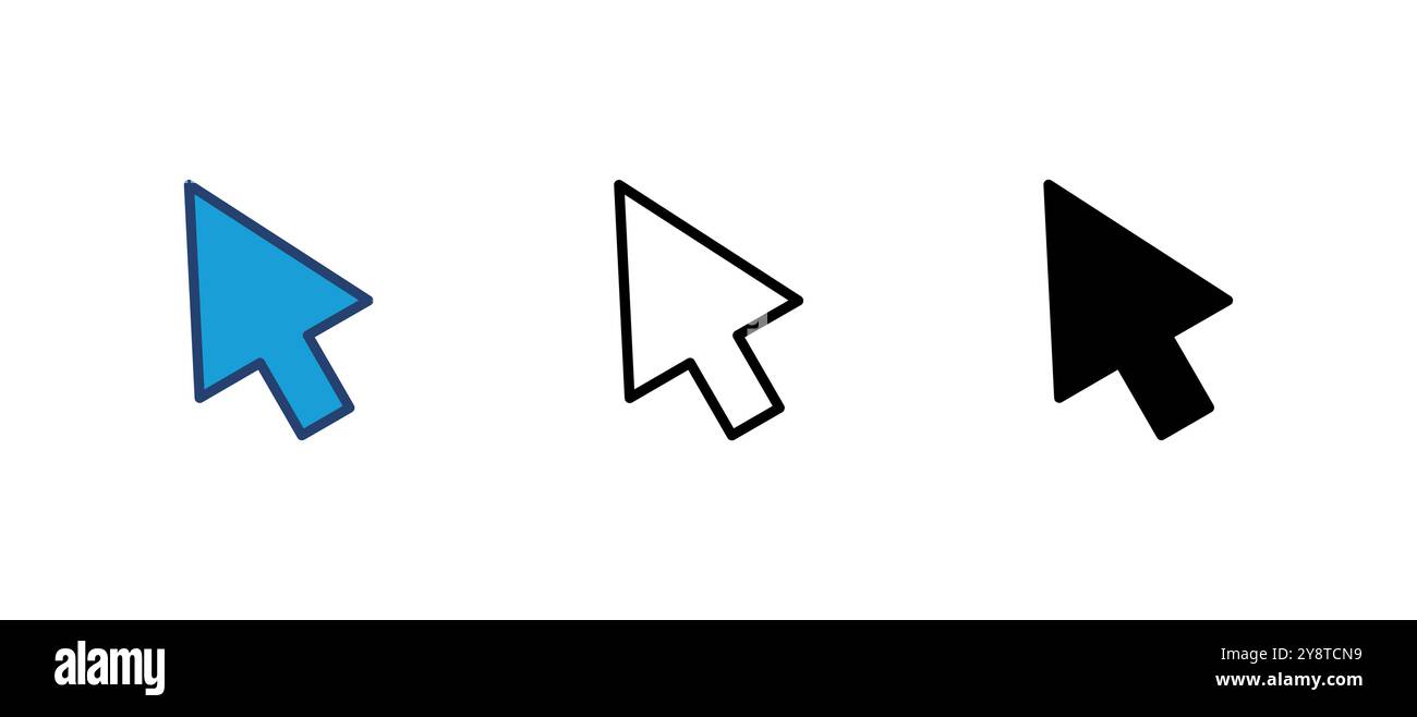 Click icon vector. pointer arrow icon. cursor icon vector Stock Vector ...