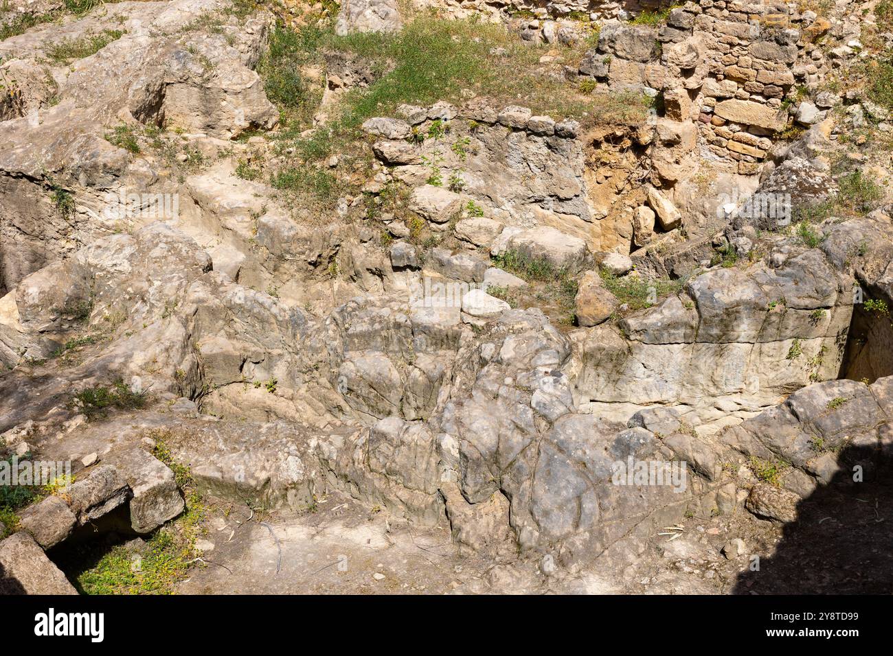 Foundation of the building during Roman Punic wars. Punic necropolis ...