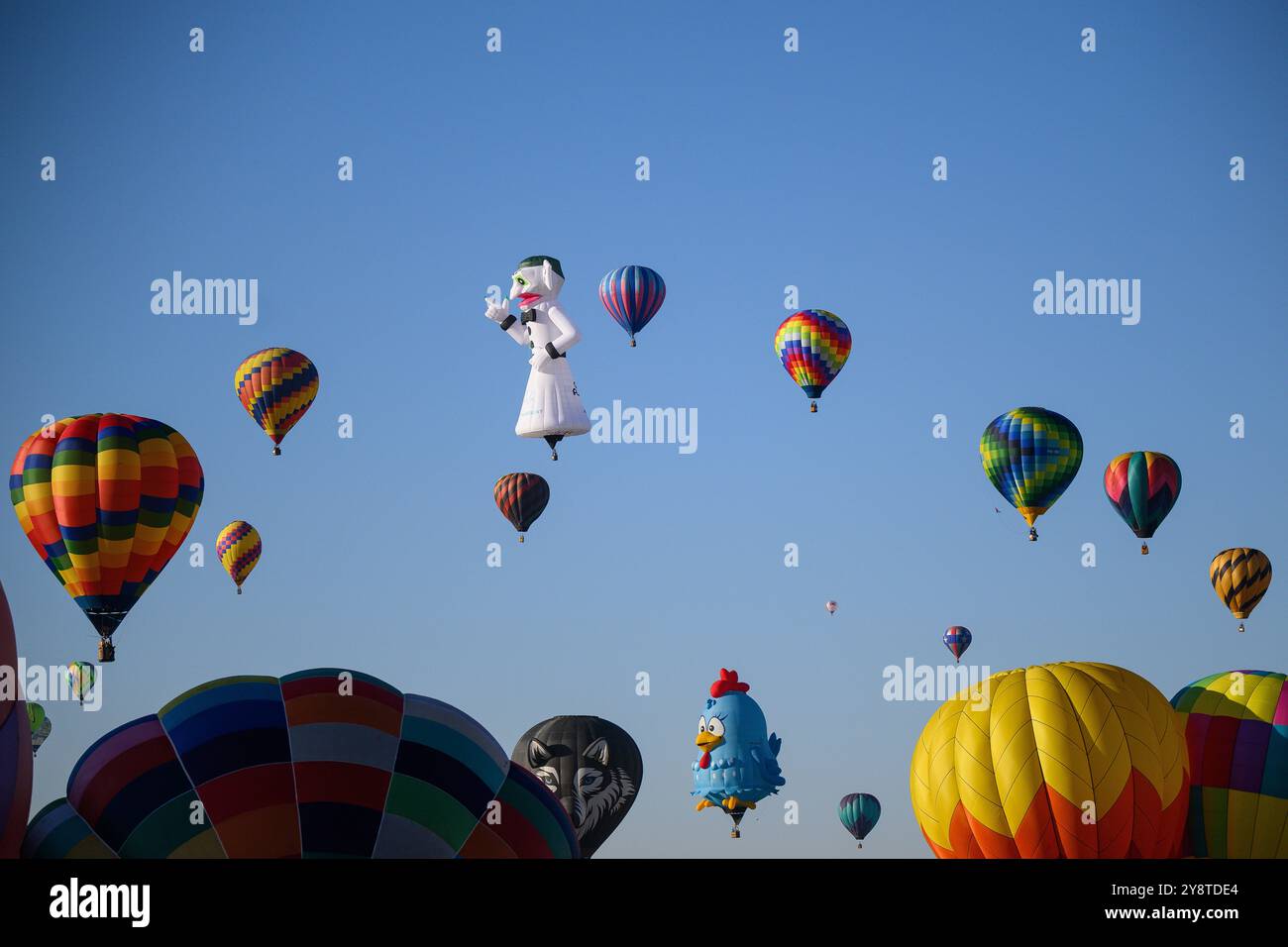 The Zozobra hot air balloon takes its inaugural flight after it is ...