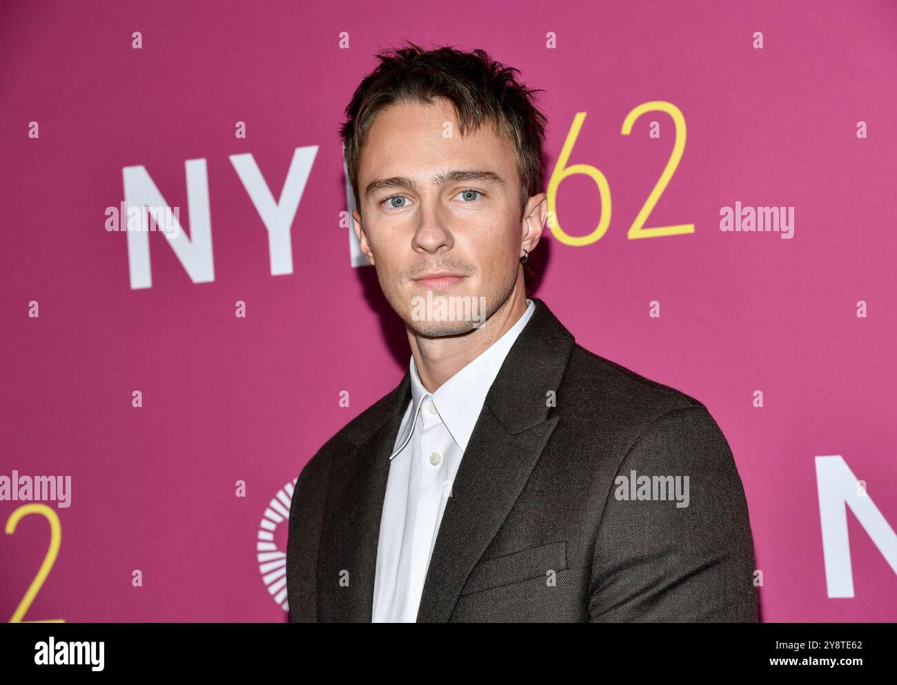 Drew Starkey attends the premiere for "Queer" at Alice Tully Hall ...