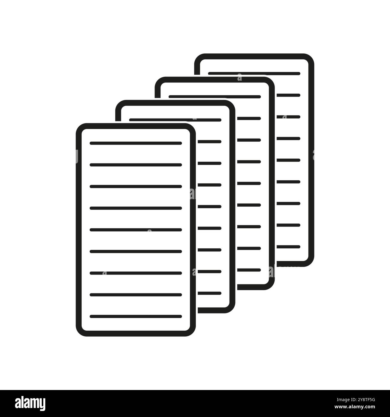 Files stack symbol hi-res stock photography and images - Alamy