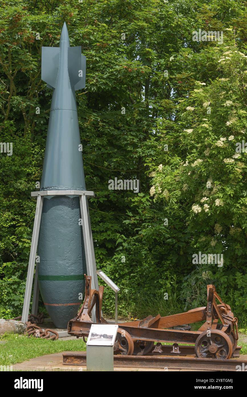 Museum in the North Sea Hall in Unterland, outdoor area with aerial ...