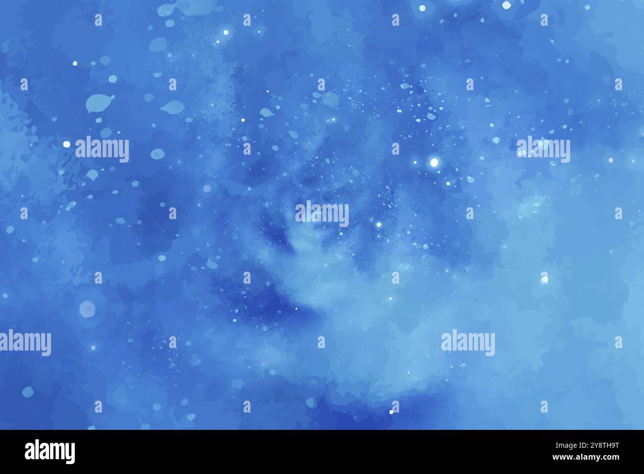 Starry blue background with optical spiral and futuristic design Stock ...