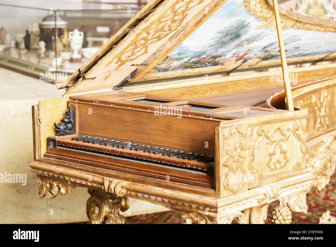 Isola Bella, Italy, 1 August 2023: Luxury old concert hall with vintage ...