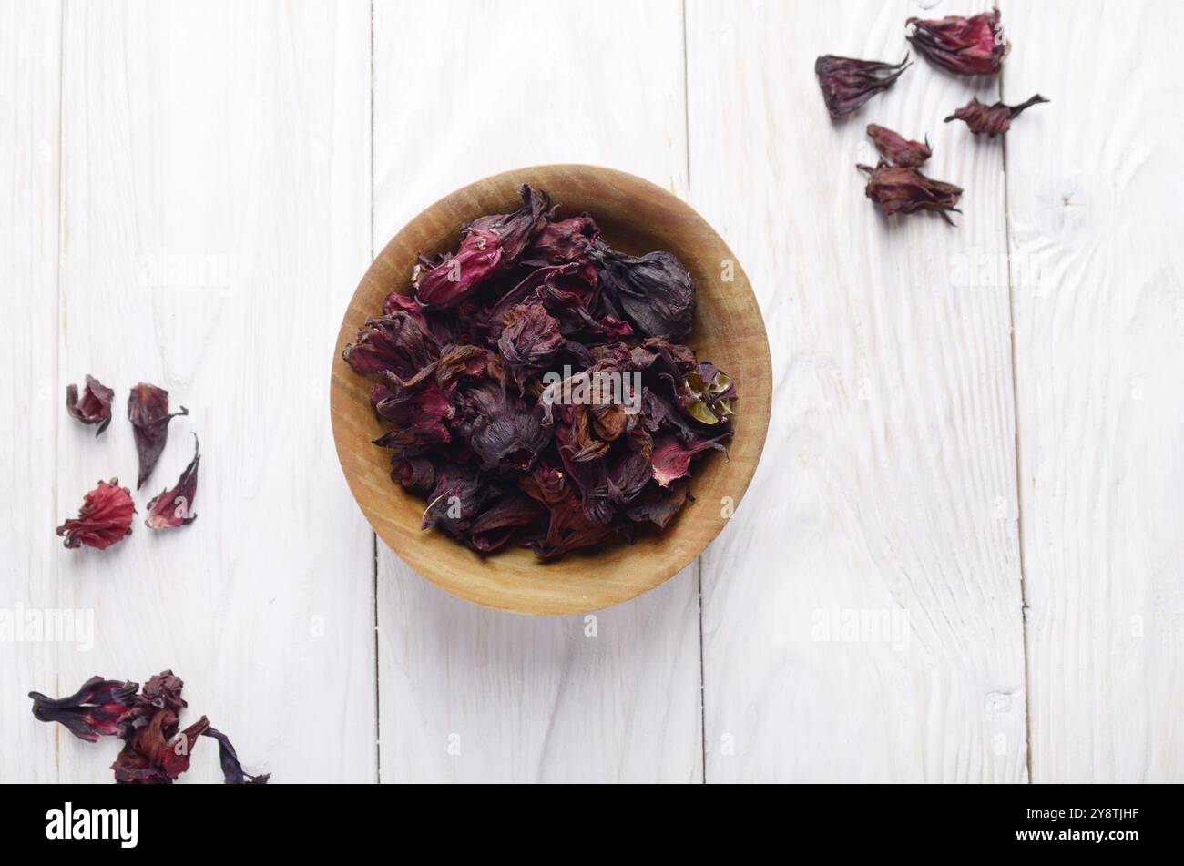 Top view dry hibiscus hi-res stock photography and images - Alamy