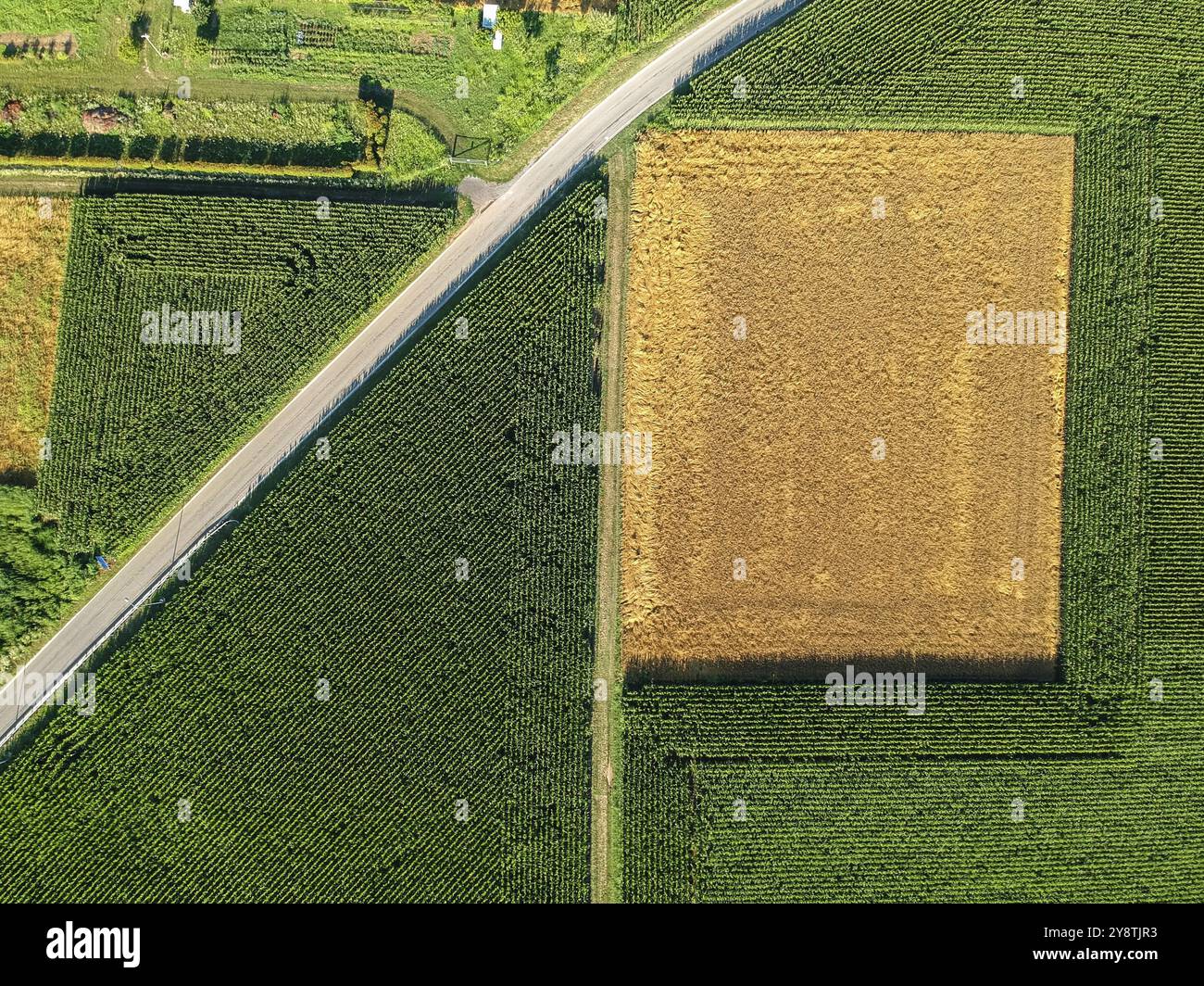 Aerial remote agricultural farmland in hi-res stock photography and ...