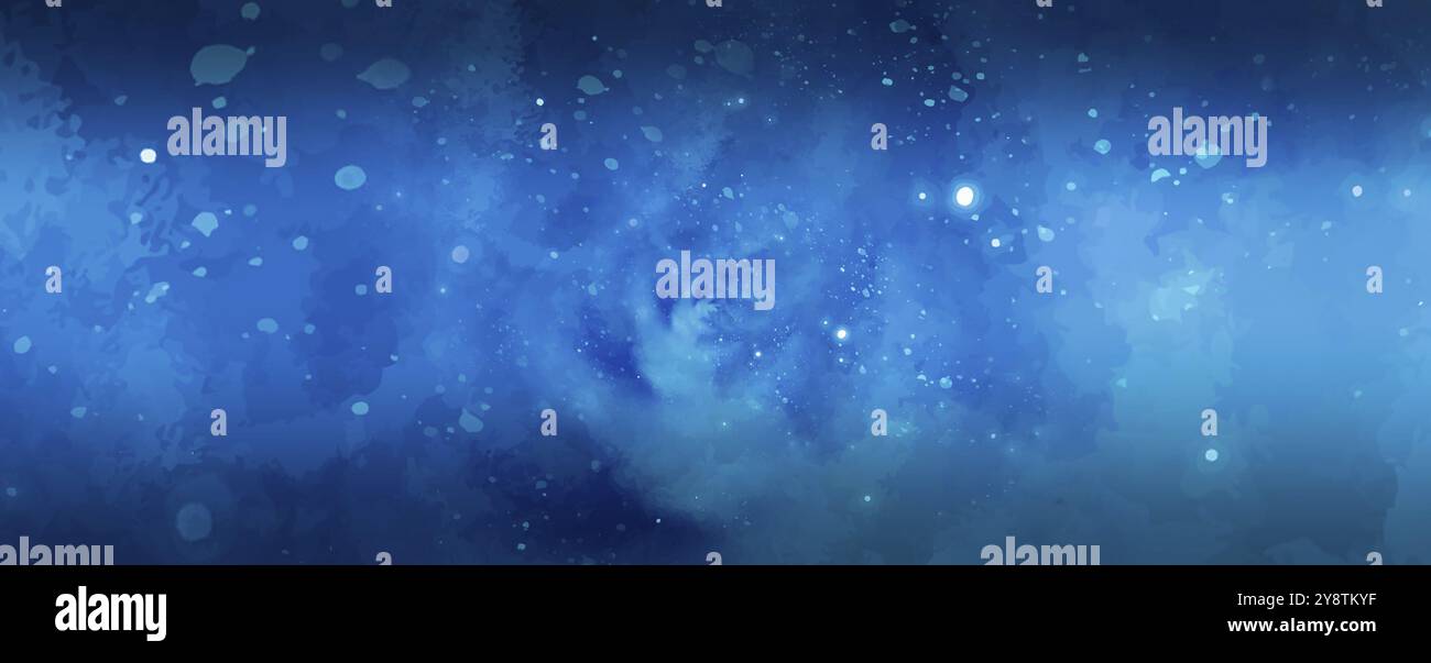 Starry blue background illustration with vortex design psychedelic ...