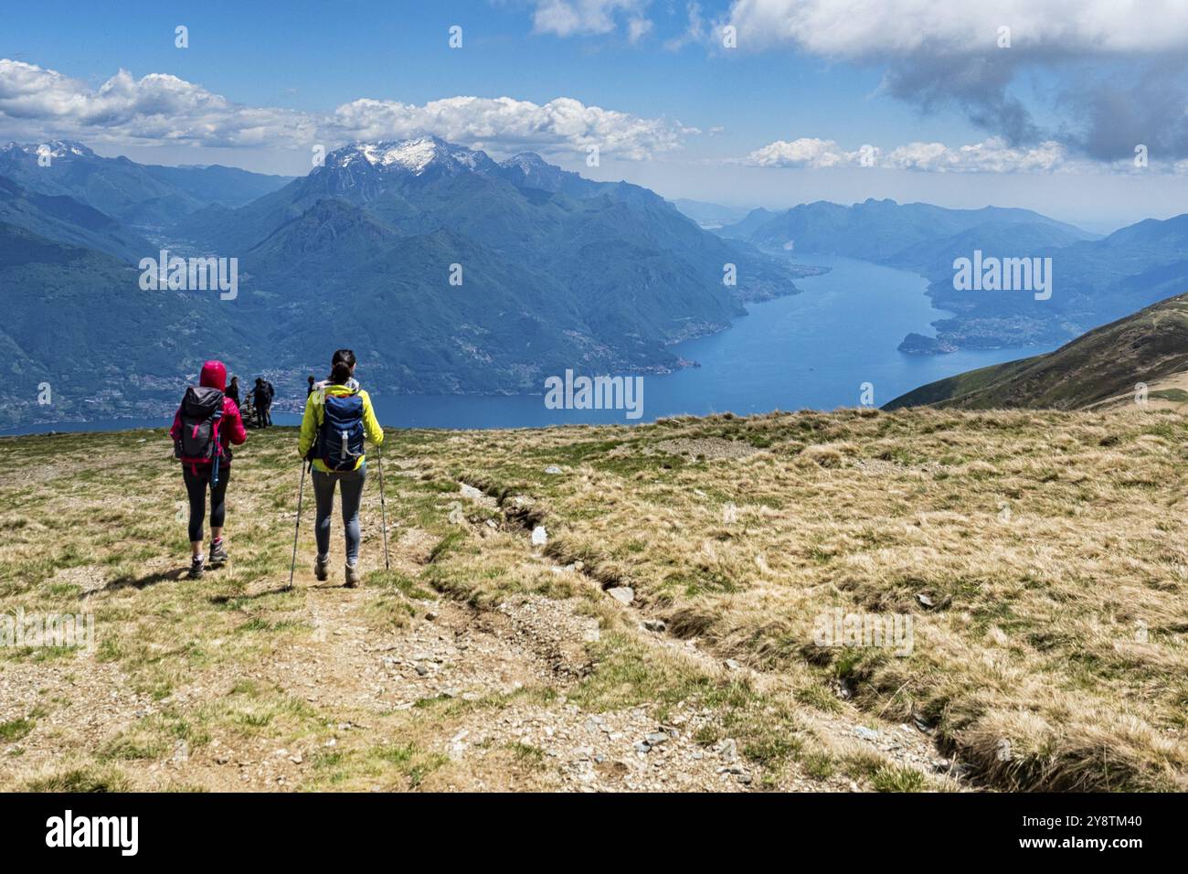 Trekking scene on alps hi-res stock photography and images - Alamy