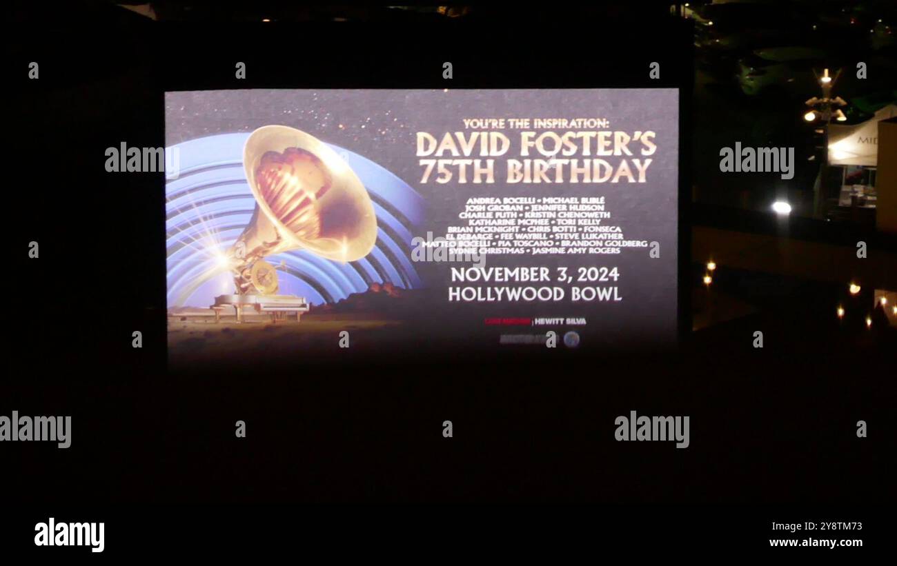 Los Angeles, California, USA 5th October 2024 David Foster 75th ...
