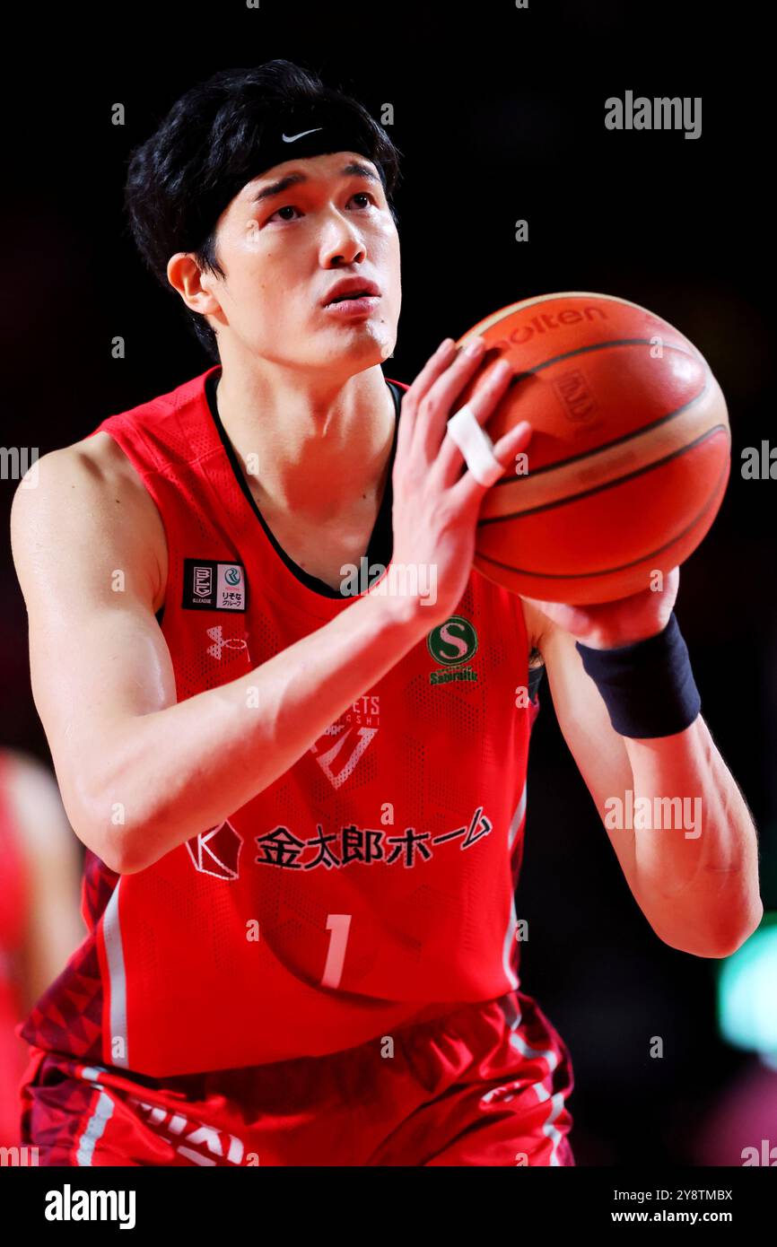 Chiba, Japan. 5th Oct, 2024. Yuta Watanabe (Jets) Basketball : 2024-25 B.LEAGUE B1 game between ...