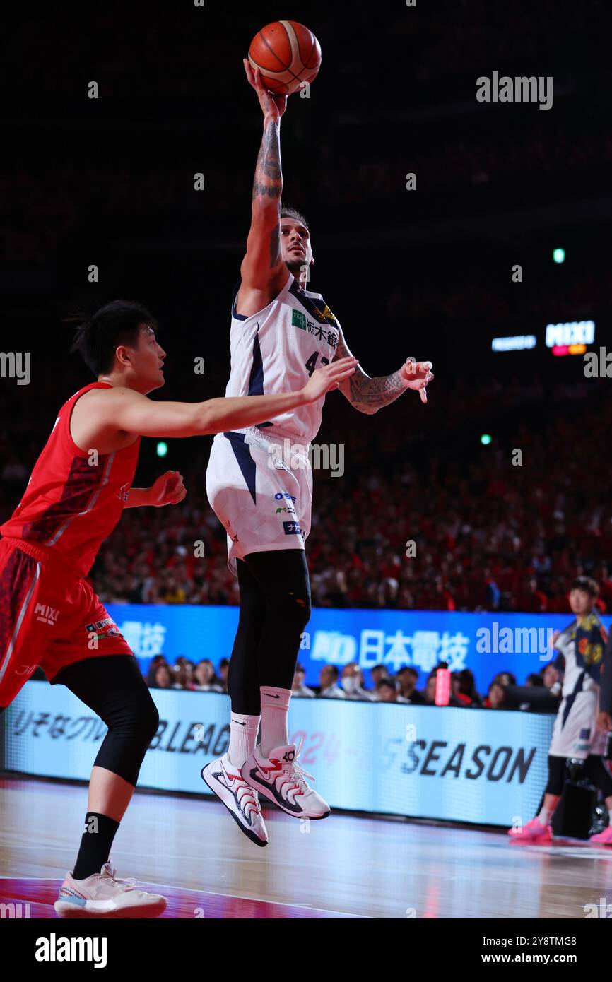 Chiba, Japan. 6th Oct, 2024. Isaac Fotu (Brex) Basketball : 2024-25 B ...