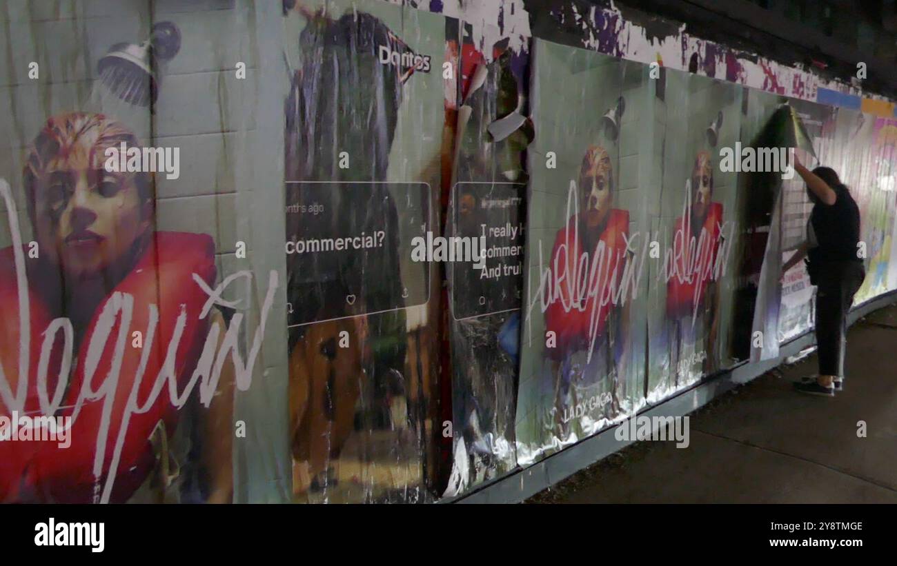 Los Angeles, California, USA 5th October 2024 Woman stealing Lady Gaga ...