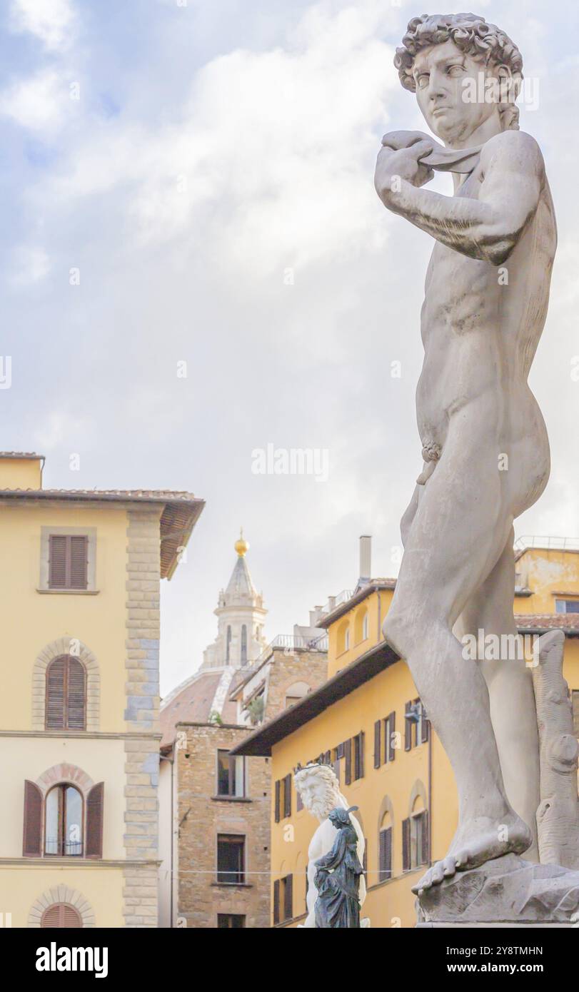 David by Michelangelo in Florence, Italy. Example of body perfection in ...