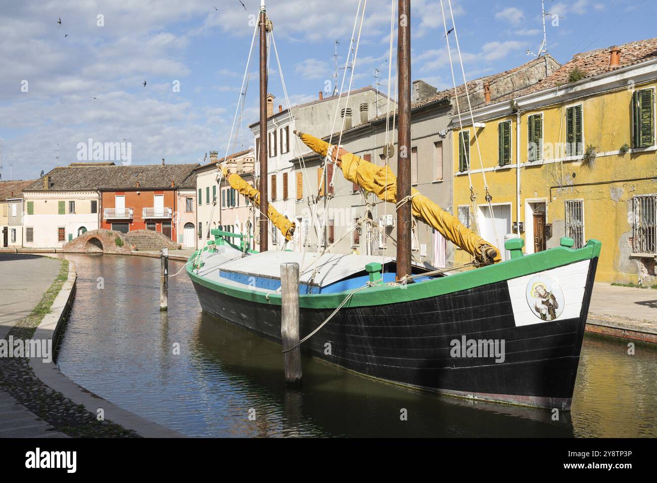 Comacchio, Italy, 11 June 2024. Characteristic village named Little ...