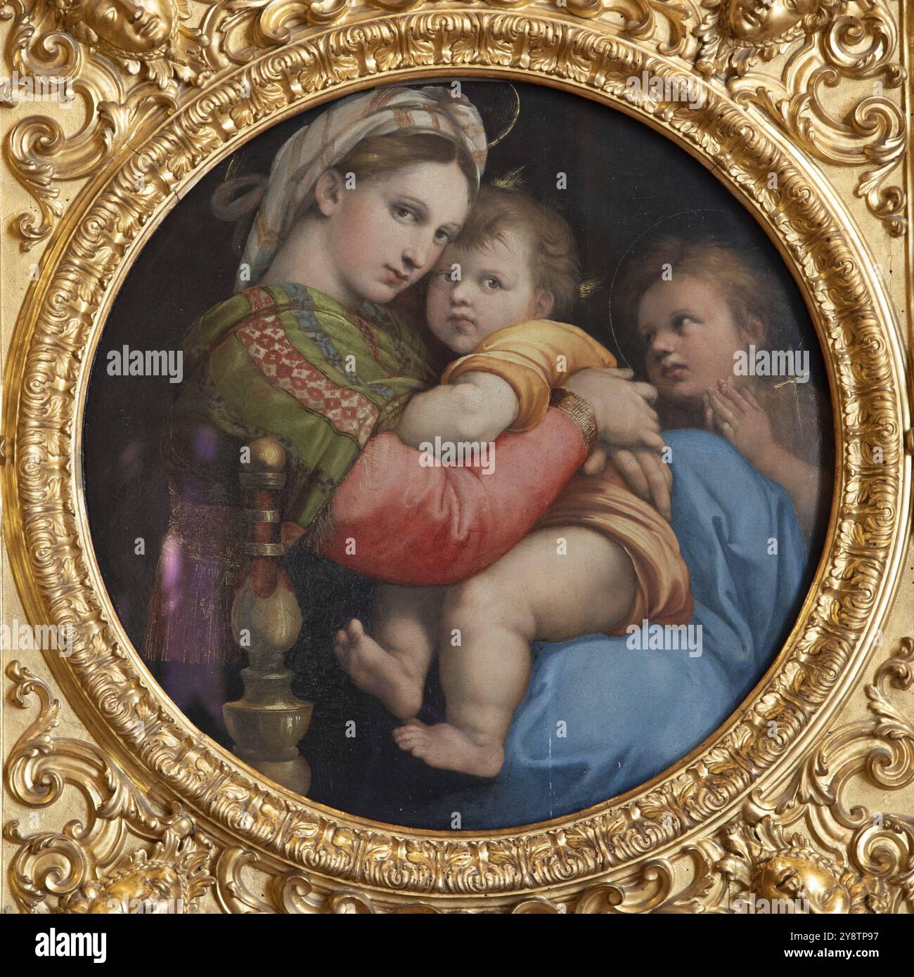 Florence, Italy, 27 June 2023: The Madonna of the Chair, named Madonna ...