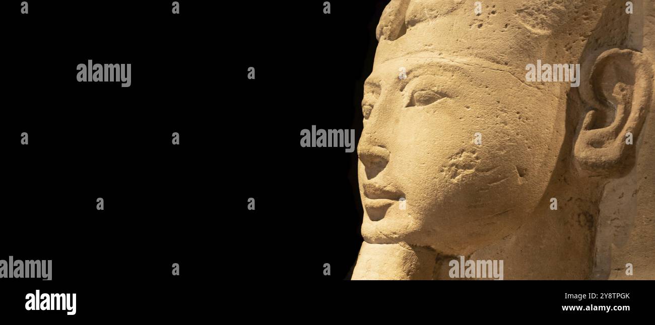 Turin, Italy, Circa July 2021: Egyptian archaeology. Ancient Sphinx in ...