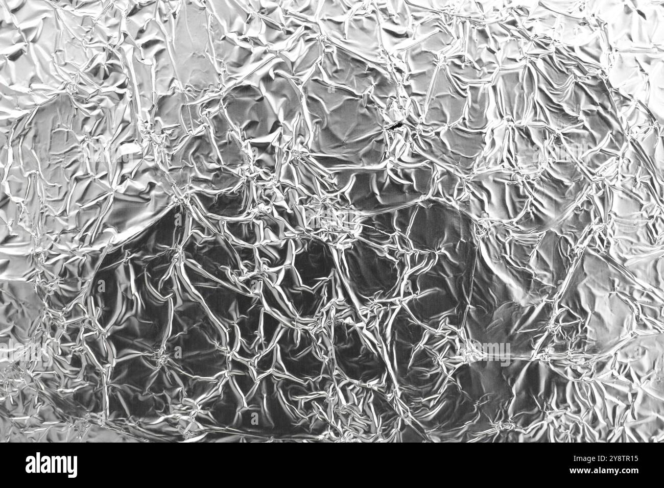 Shiny silver tinfoil surface as background, top view Stock Photo - Alamy