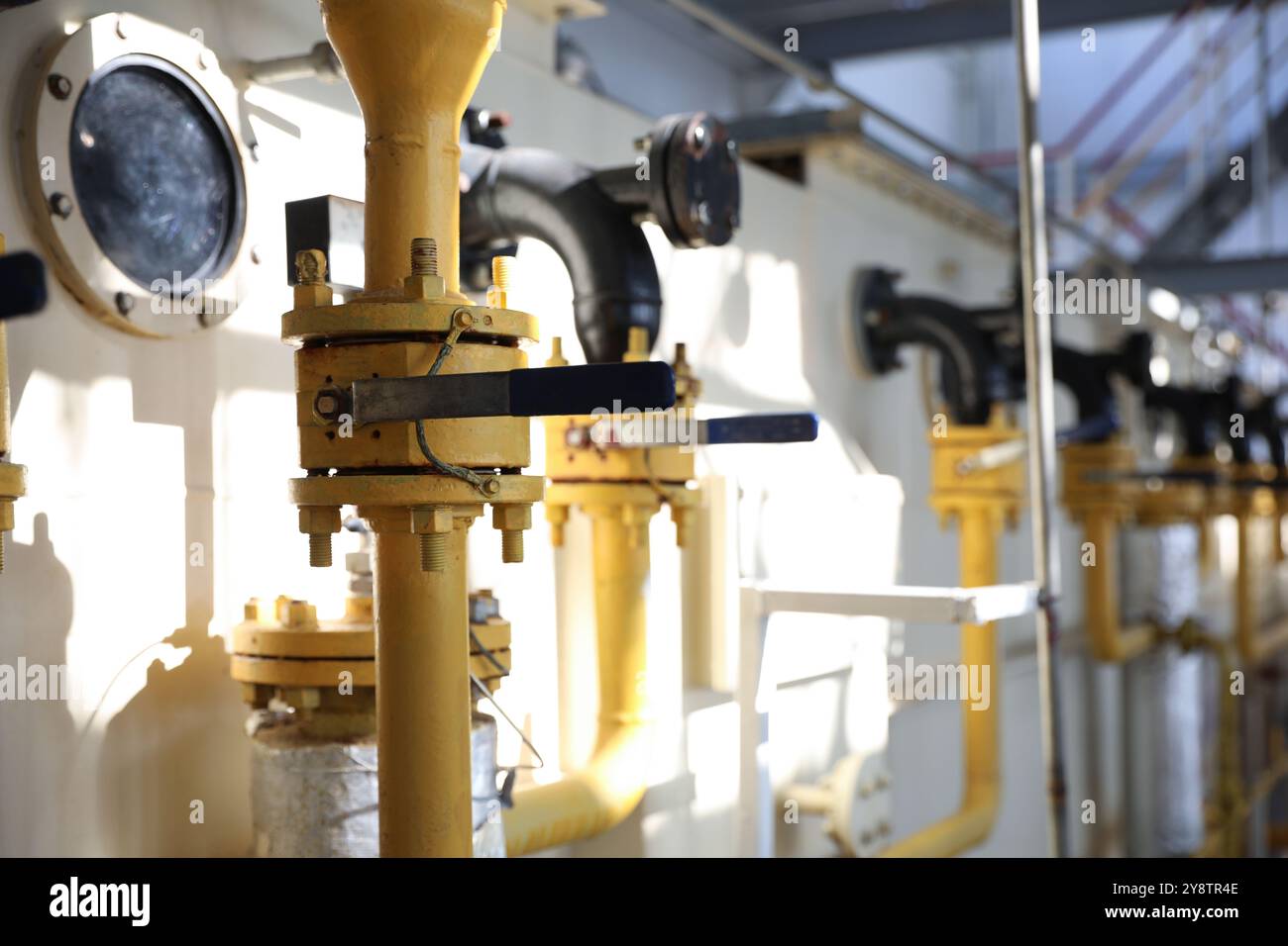 Modern granary with different equipment, inside view Stock Photo - Alamy
