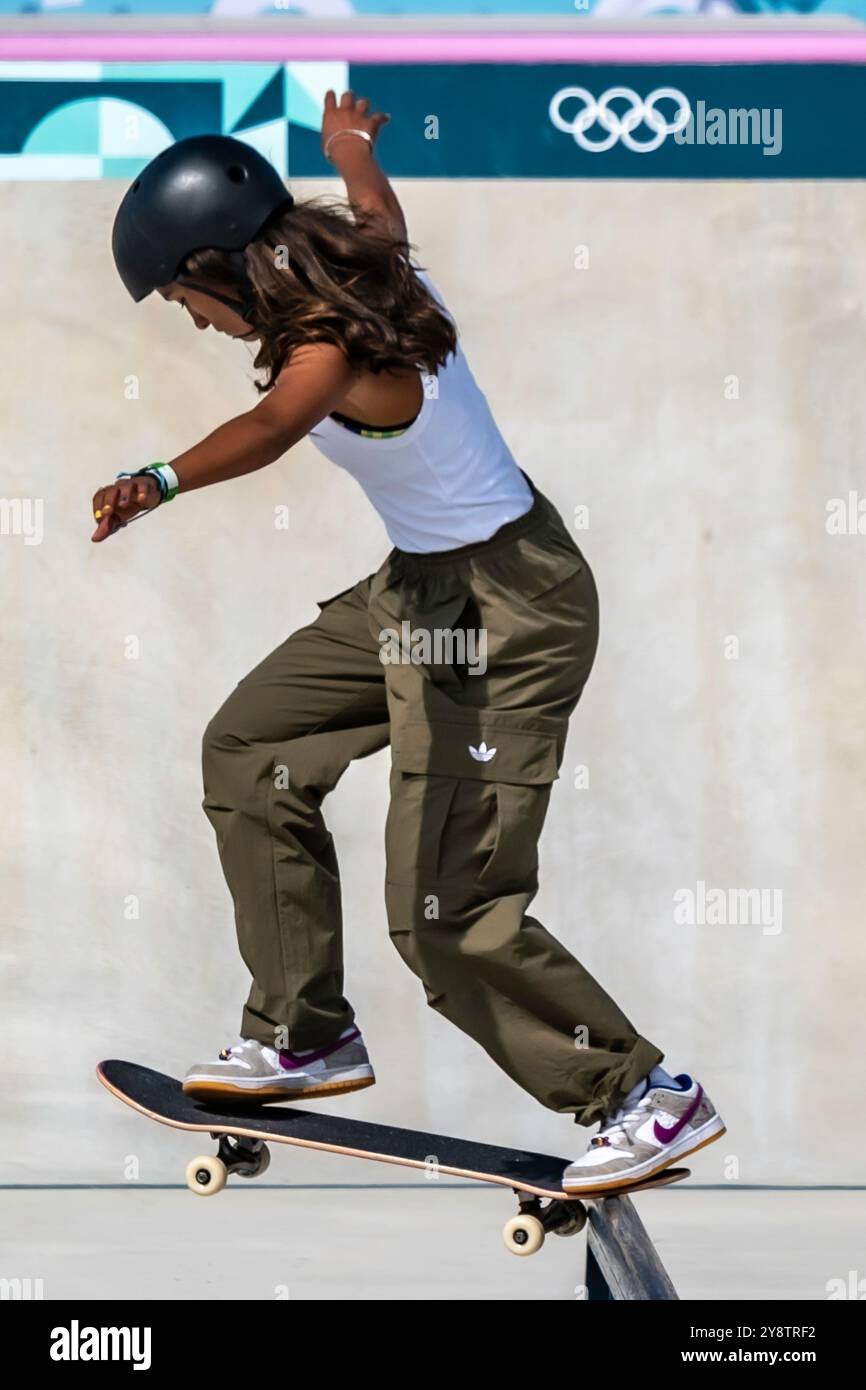 Rayssa Leal of Brazil wins the bronze medal in the women's street ...