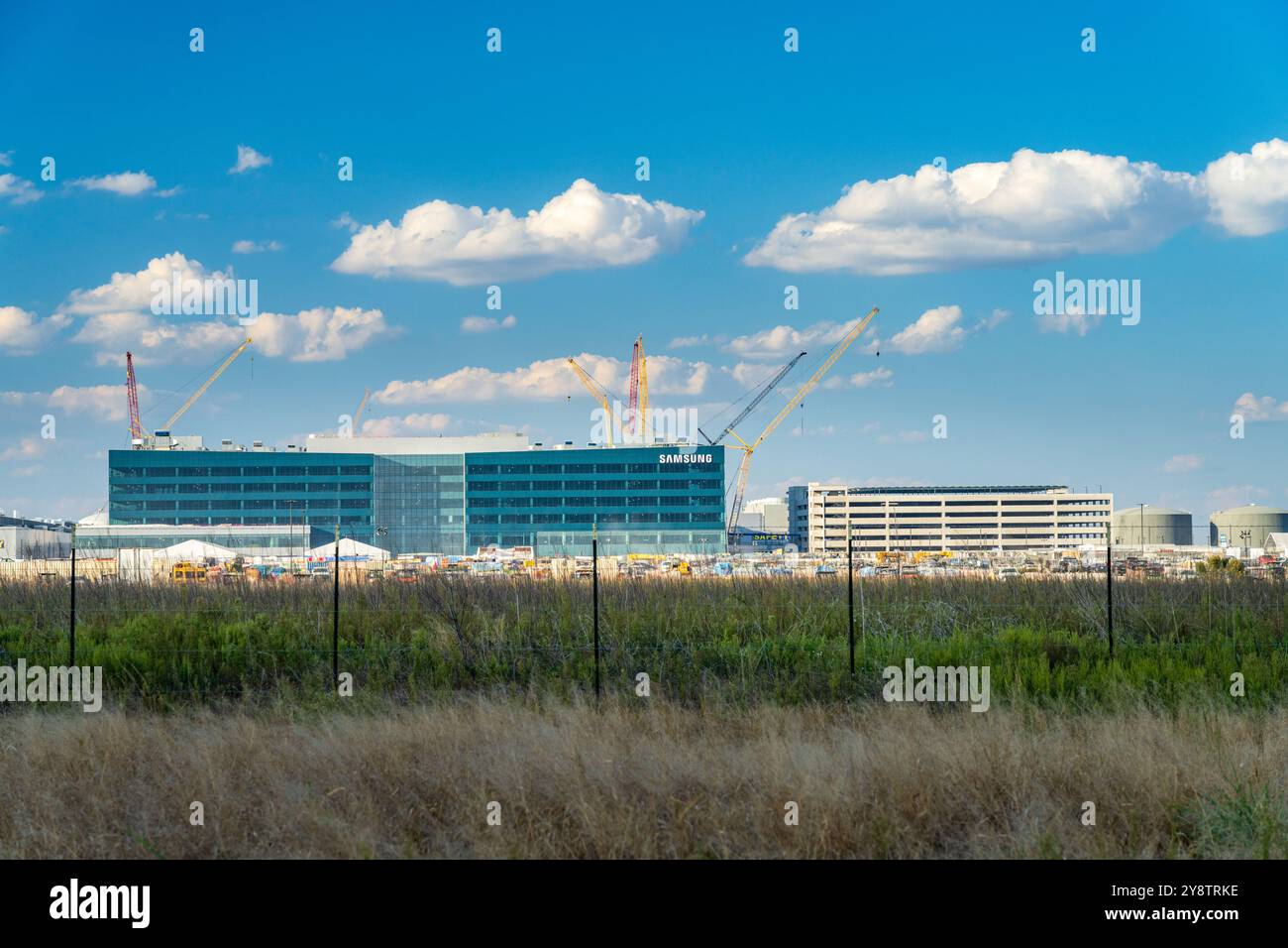 Taylor, TX - 5 October 2024: Construction of massive Samsung ...