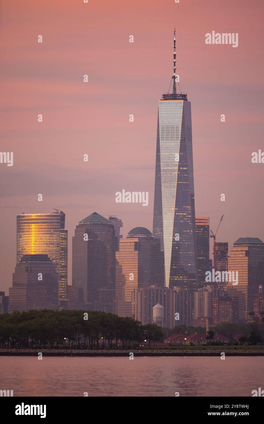 Manhattan is one of 5 Burroughs that make up New York City shown here ...