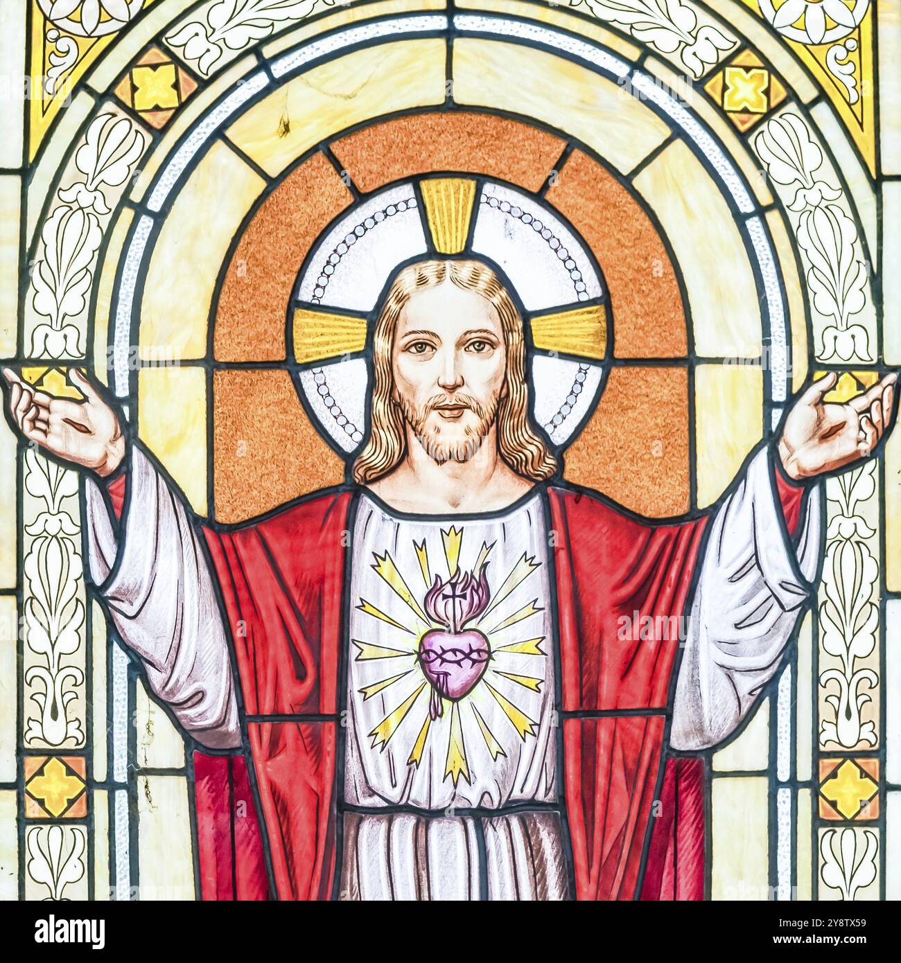 Jesus Christ light. Symbol of love, faith, peace, spiritual ...