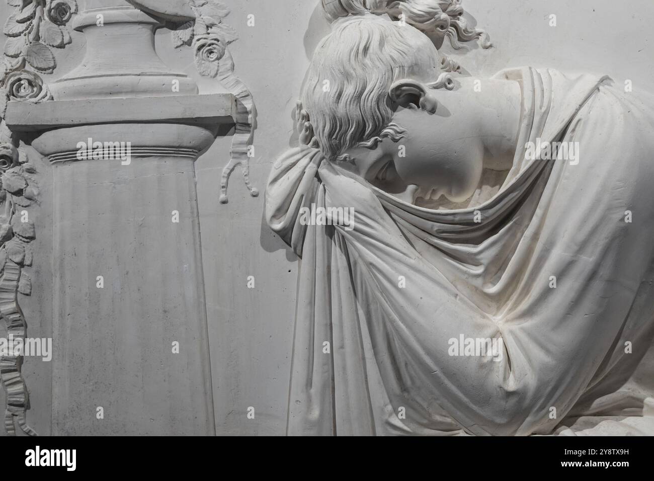 Possagno, Italy, June 2022: funeral sculpture by Antonio Canova. Marble ...