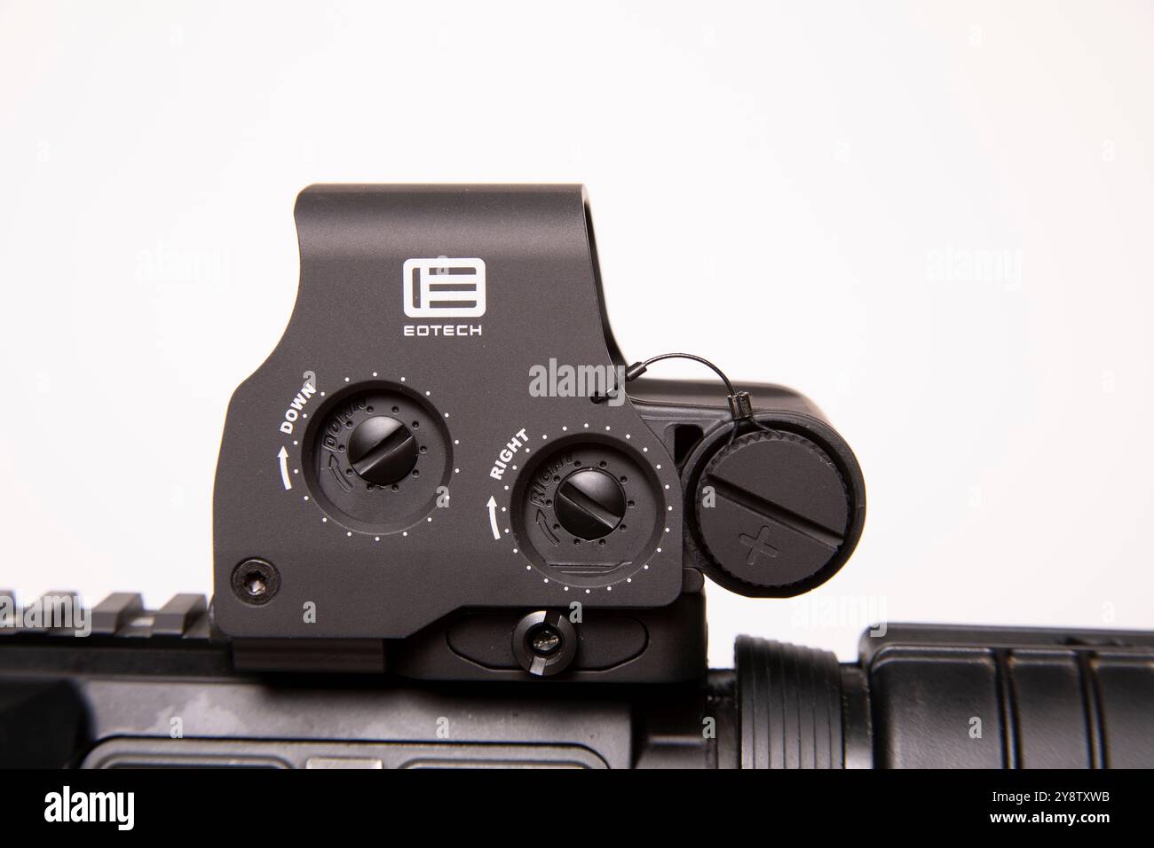 Eotech EXPS2-0 Holographic Red Dot Scope on an AR15 Style Rifle Stock ...