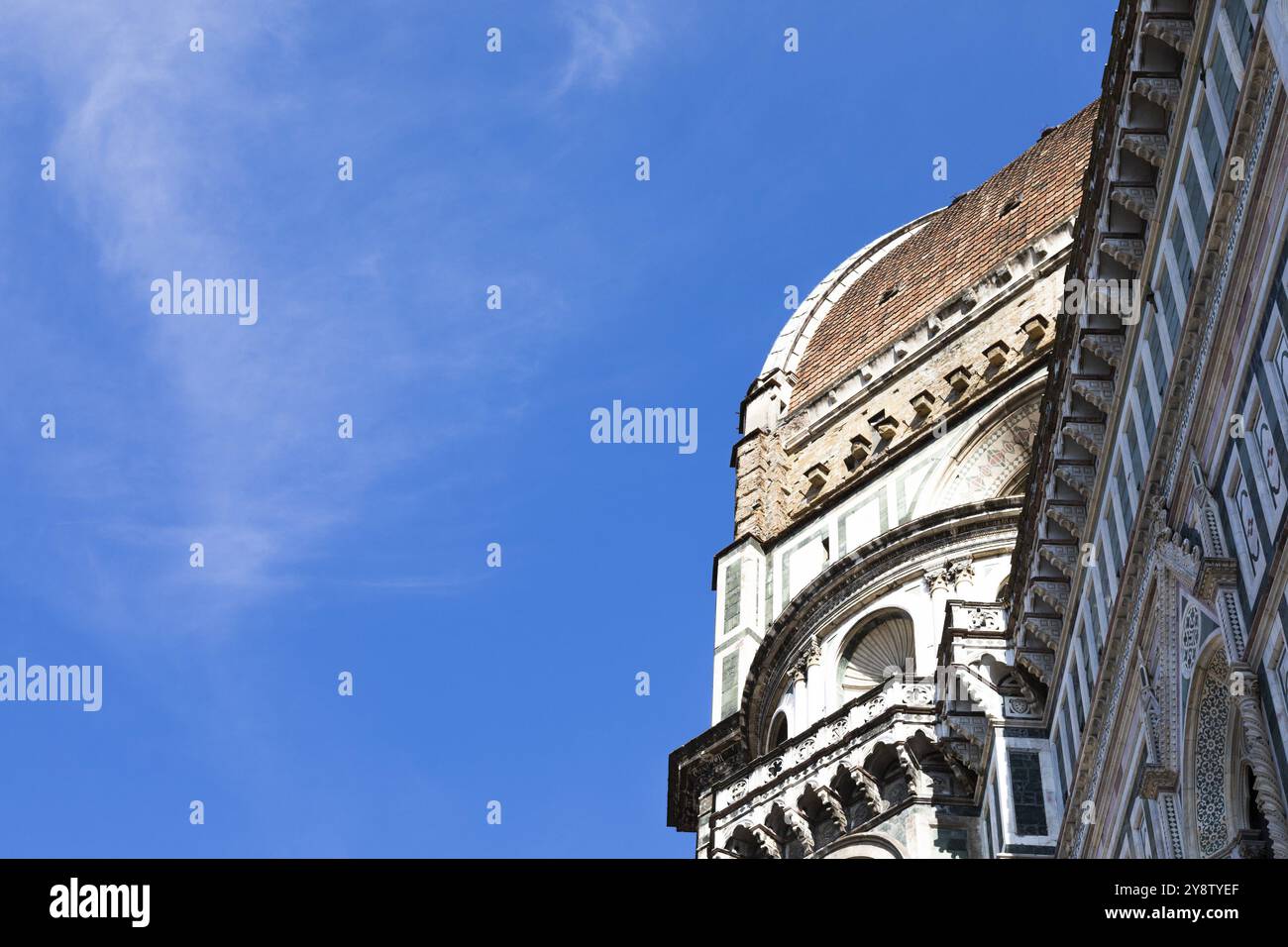 Florence, Italy. The romantic and colorful cathedral, also named Duomo ...