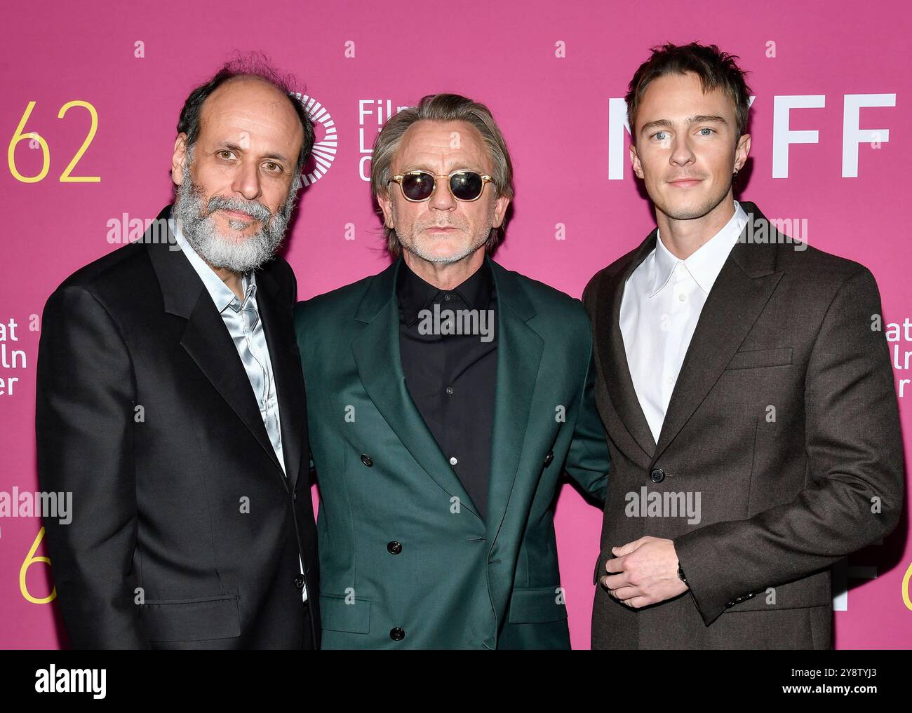 Luca Guadagnino, left, Daniel Craig and Drew Starkey attend the ...