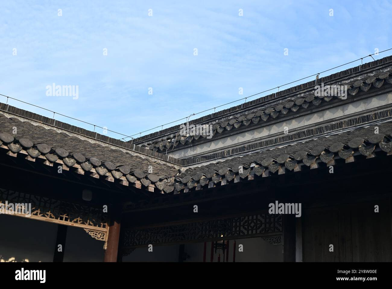 Old chinese blue bricks wall hi-res stock photography and images - Alamy
