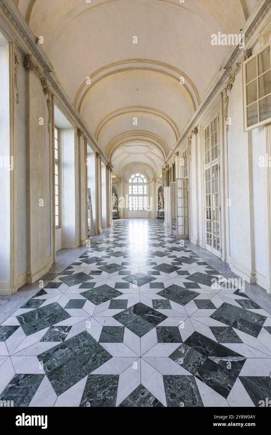 Venaria Reale, Italy, January 2023: luxury interior old royal palace ...