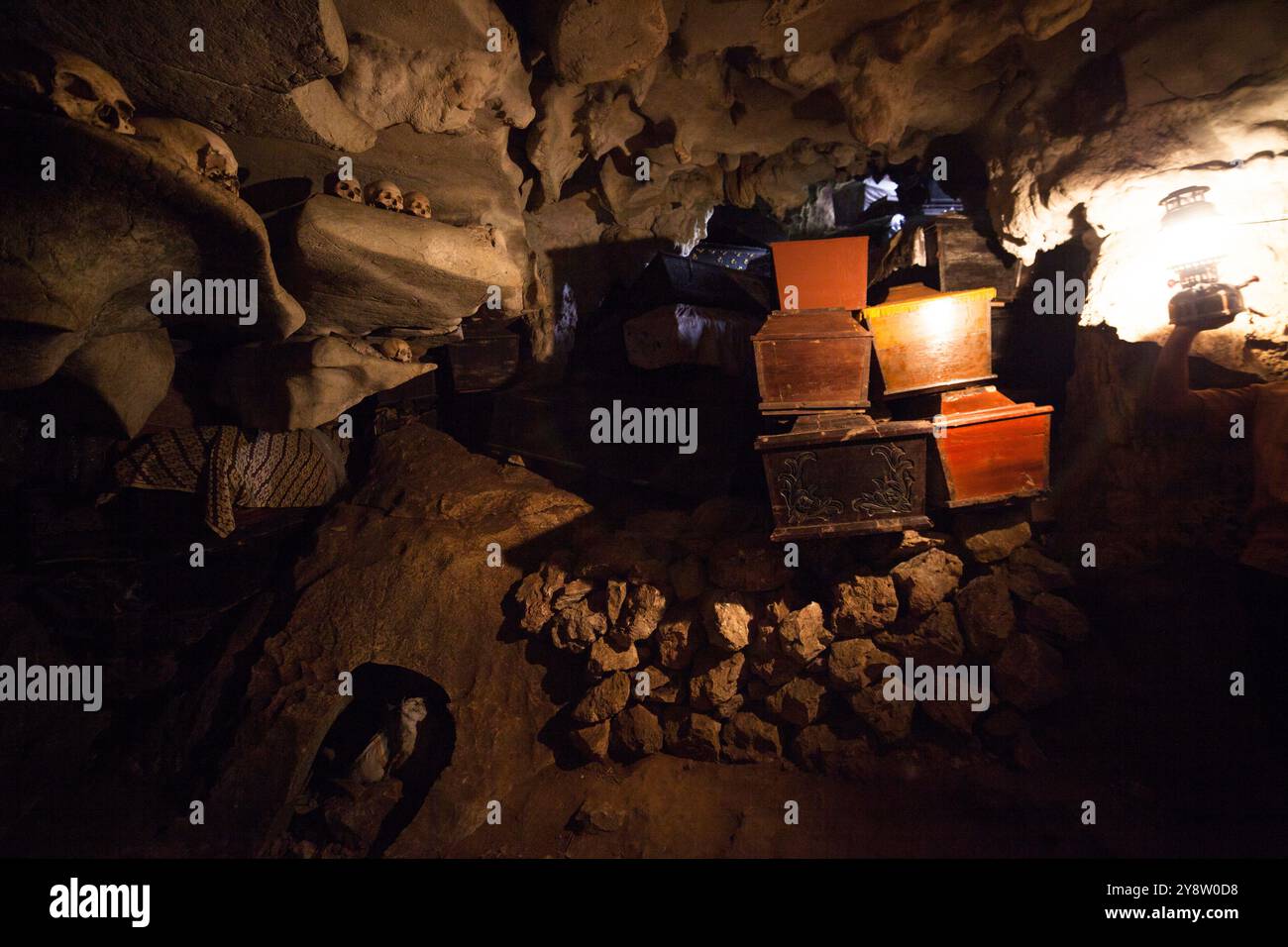 Traditional funeral of the Toraja tribe in the cave, londa, toraja ...