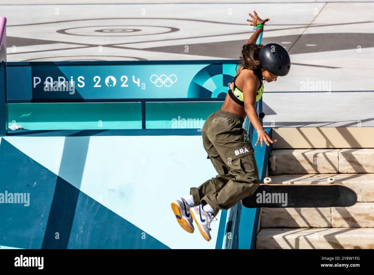 Rayssa Leal of Brazil wins the bronze medal in the women's street ...