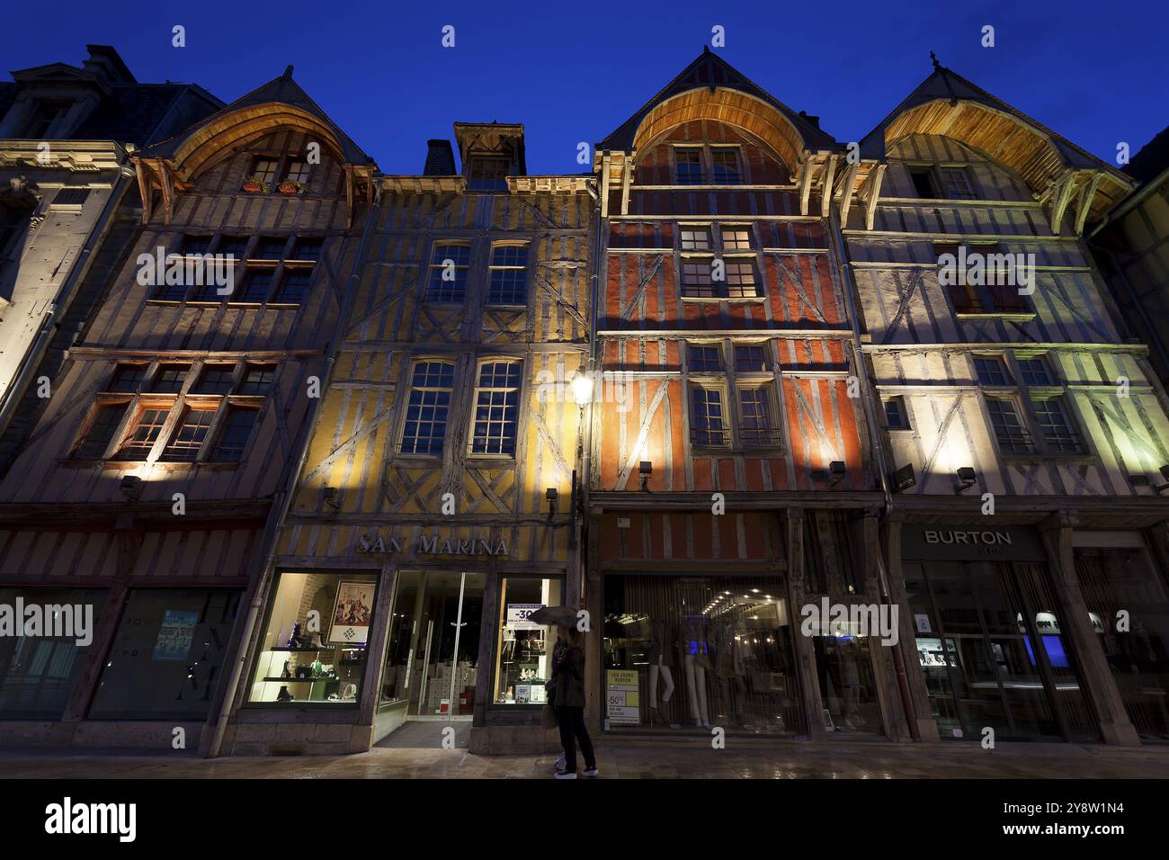 Architecture of Troyes, Aube Department, Alsace Champagne-Ardenne ...