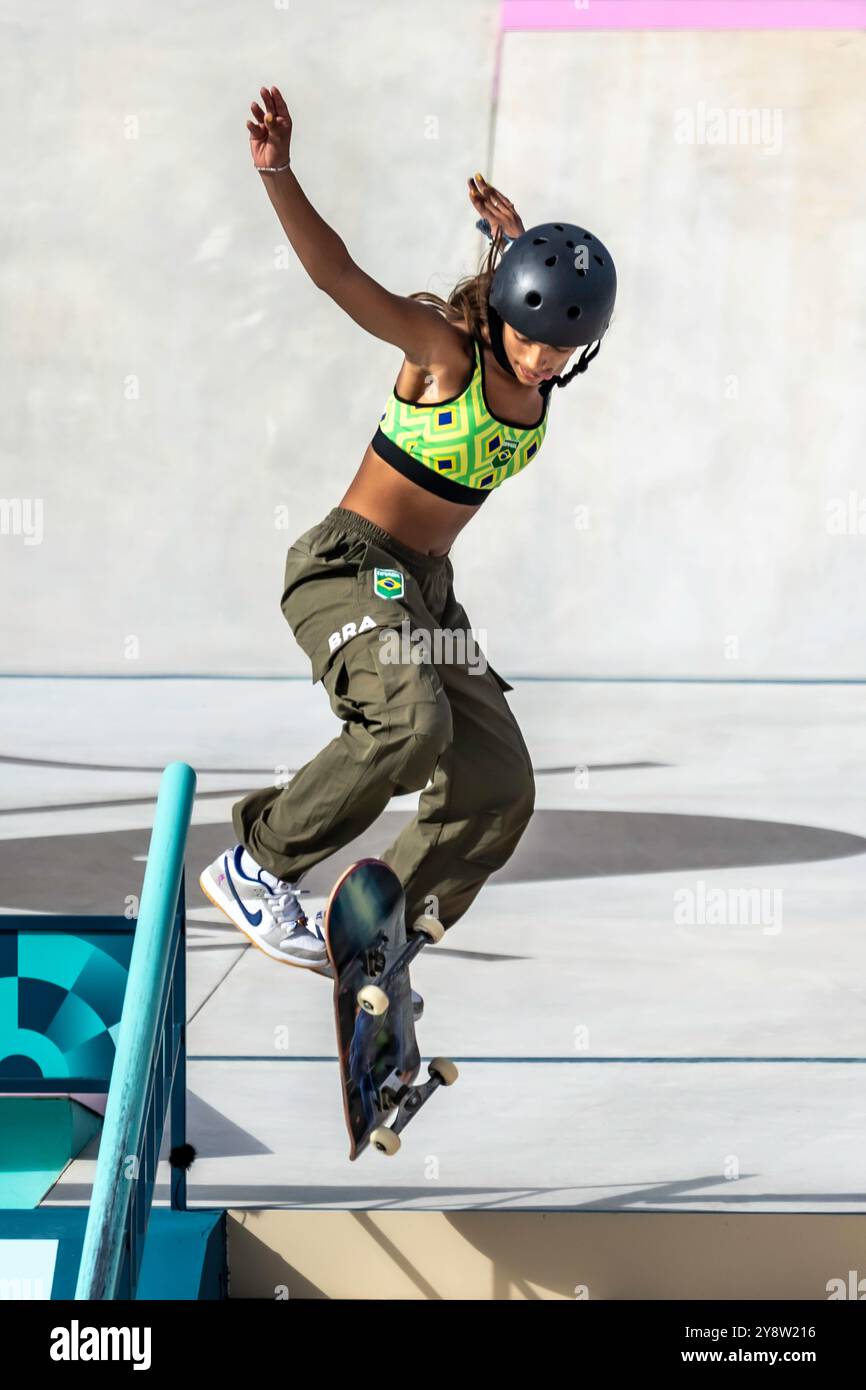 Rayssa Leal of Brazil wins the bronze medal in the women's street ...