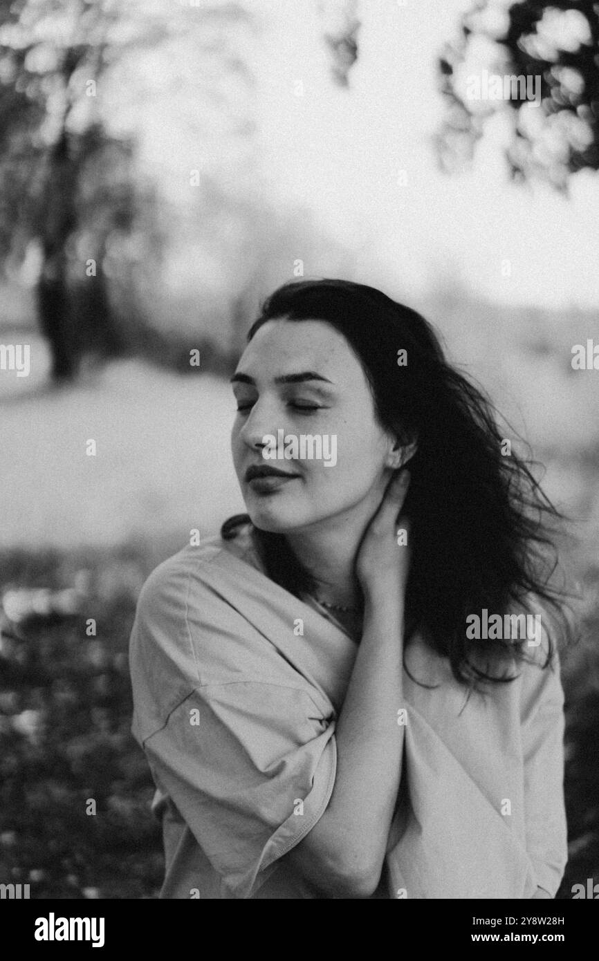 Sunshine outdoors Black and White Stock Photos & Images - Alamy