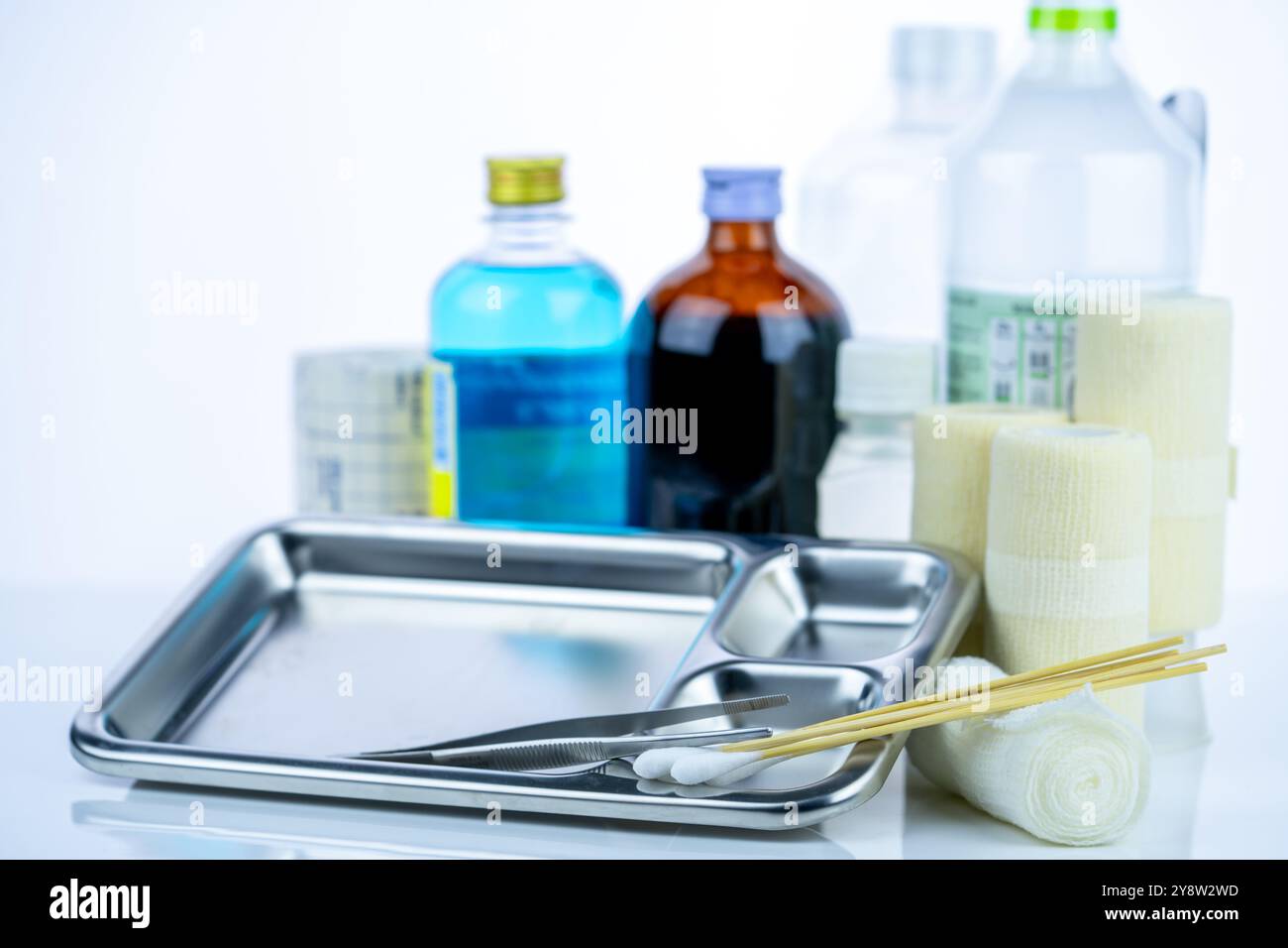 Medical equipment for treating infections. Wound care dressing set ...