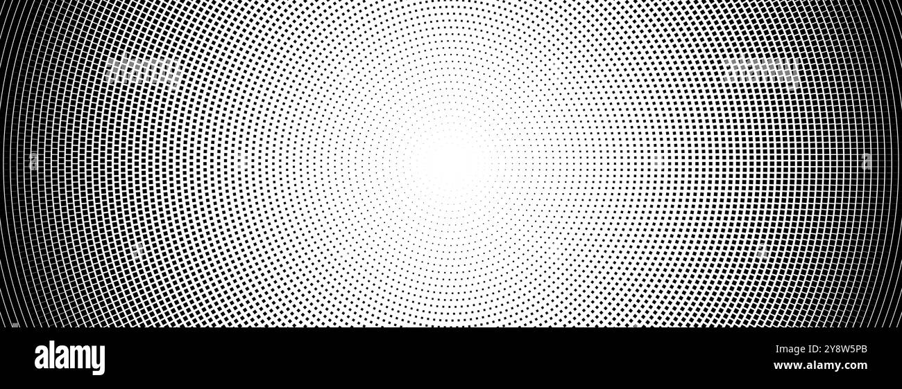 Halftone radial dotted background. Square dots comic gradient texture ...