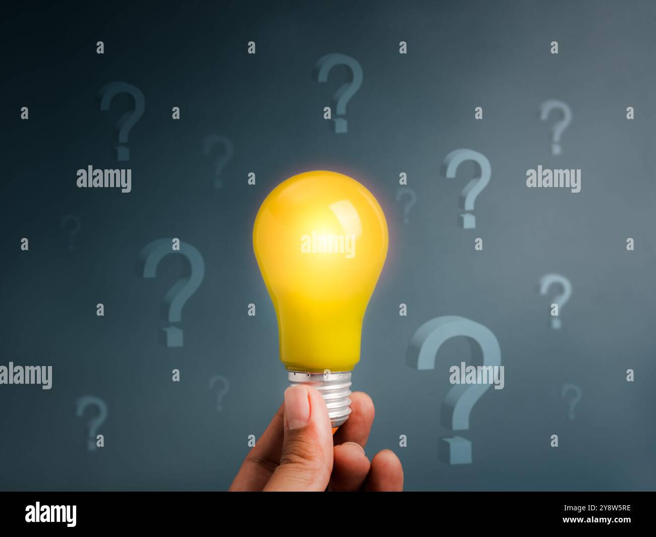 Innovative technology and idea management, solution, creative thinking ...