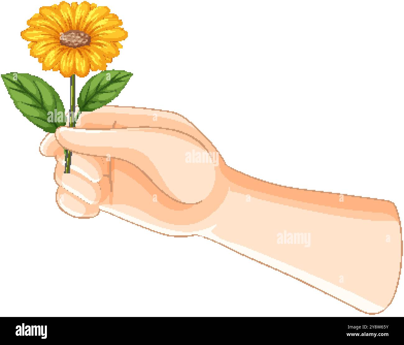 Flower plant affection gift Stock Vector Images - Alamy