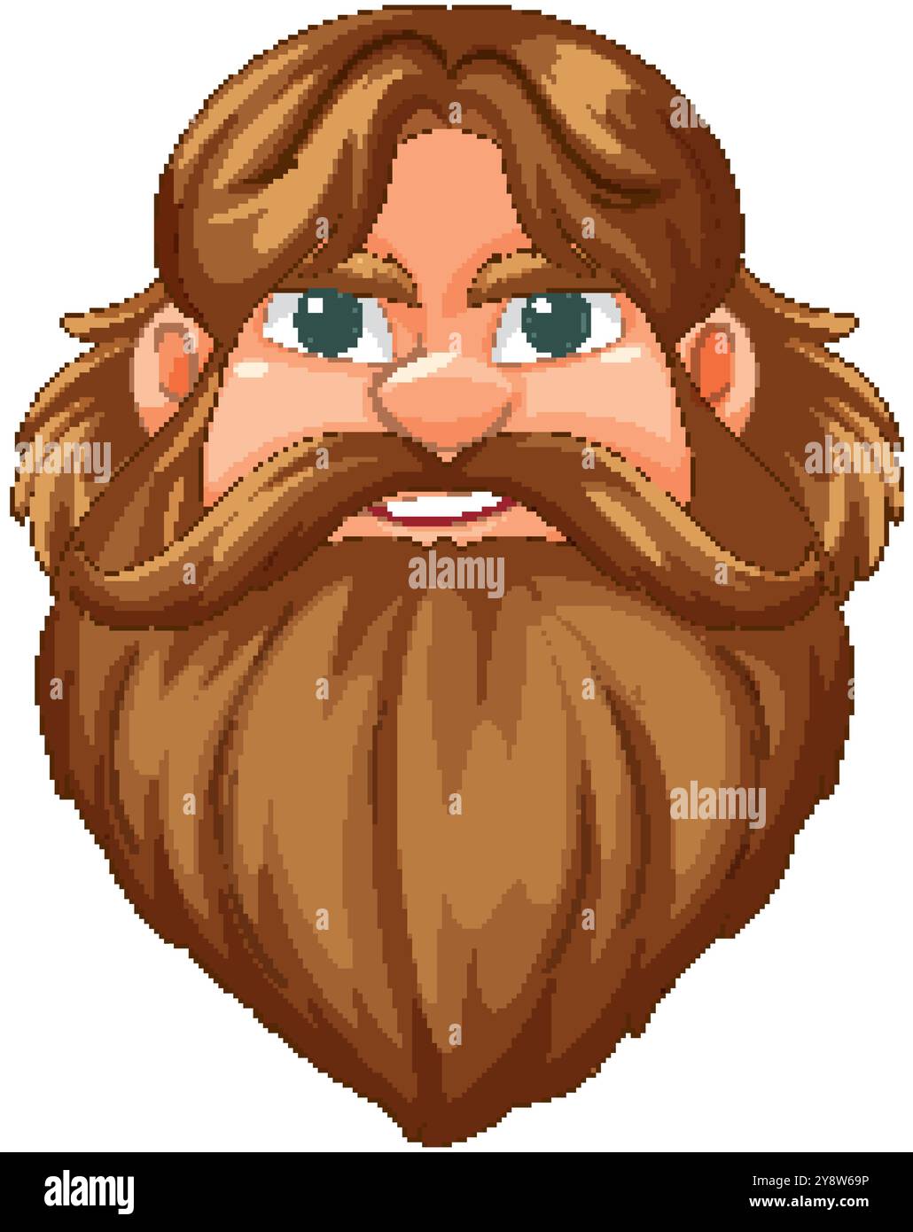Viking long beard Stock Vector Images - Alamy