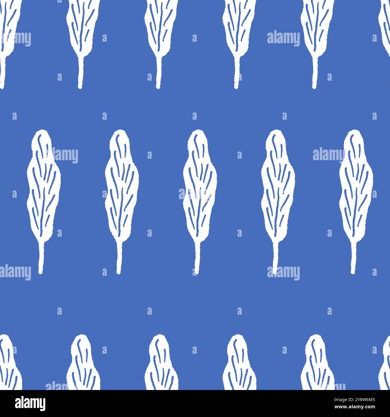 Hand Drawn Leaf Repeat Pattern Stock Vector Image & Art - Alamy