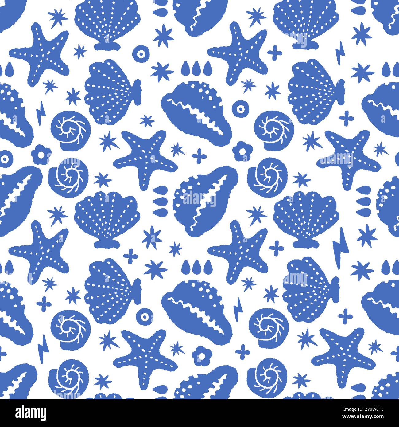 Blue sea white beach Stock Vector Images - Alamy